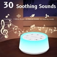 Sound Machine T-White 30 Sounds 12 Color Night Light with Memory ...