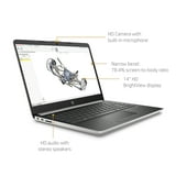 HP 14 Laptop, Intel N4000, 4GB RAM, 64GB eMMC, Office 365 1-yr, Natural ...