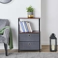 Danya B. Modern 2-Tier Decorative Bookshelf/Dresser Storage with Two ...