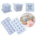 Bakeable Baking molds cake 3D Bubble Candle Cube Silicone For Candles ...
