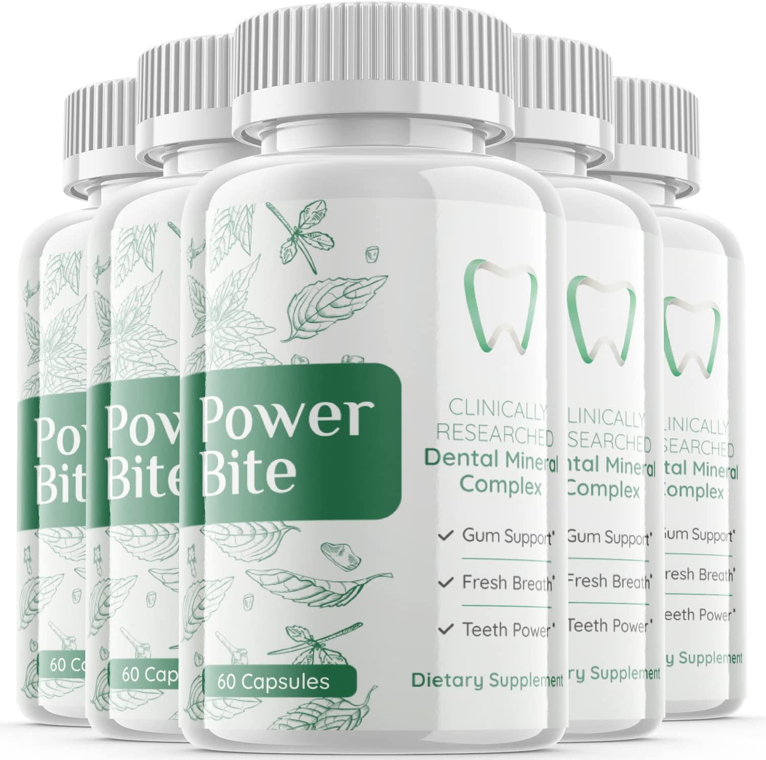 (5 Pack) Power Bite - Advanced Oral Probiotics Formula for Healthy ...