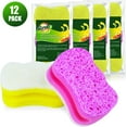 Scrub Sponge by –Multipurpose Cellulose Cleaning Sponges with Non ...