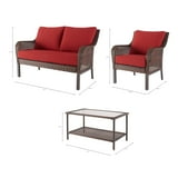 Mainstays Tuscany Ridge 4-Piece Conversation Set, Red - Walmart.com