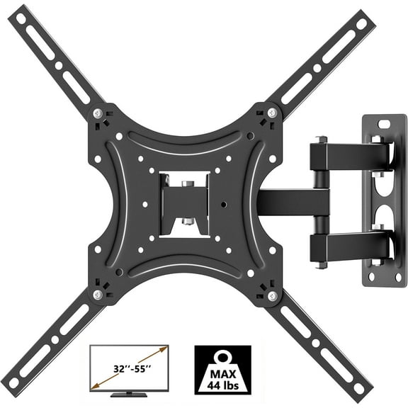 Full Motion TV Wall Mount for 37-90 inch TVs,Swivel and Tilt Adjustable ...