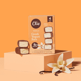 Clio Vanilla Greek Yogurt Bar in Chocolatey Coating, 1.76 oz, 4 Ct ...