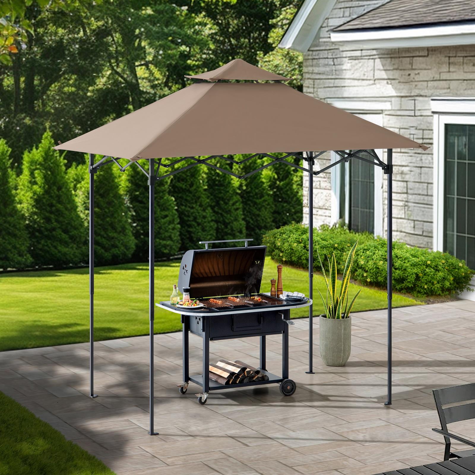 Click here for Sunjoy Group Sunjoy 8 X 5 Ft. Grill Gazebo Double... prices