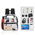 Stadium Approved Small Clear Mini Backpack - Heavy Duty, Waterproof for ...