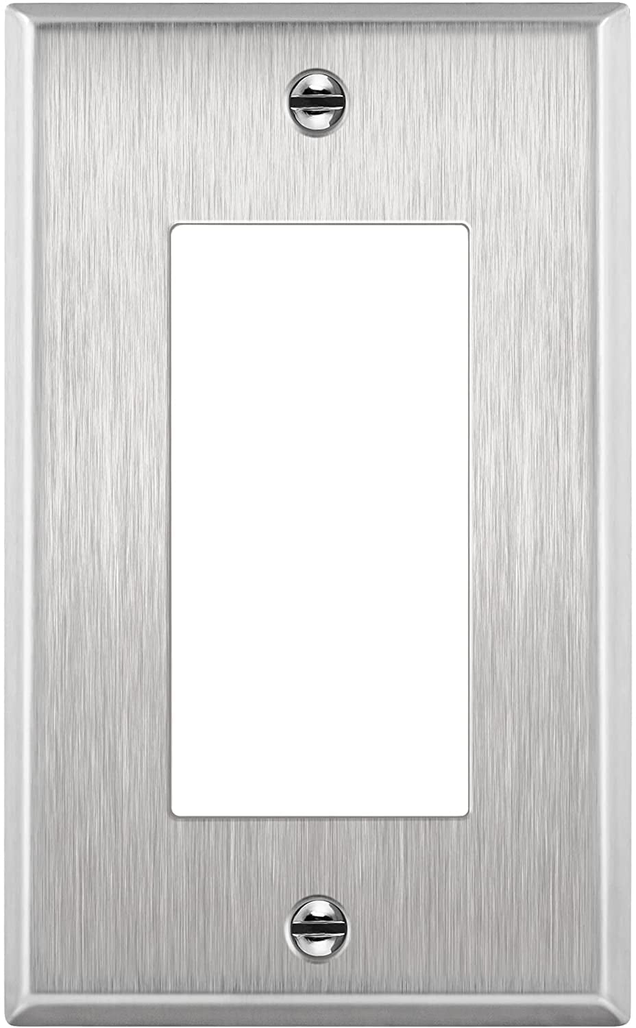 ENERLITES Stainless Steel Decorator Switch Wall Plate, Electrical ...