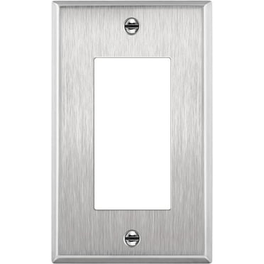 ENERLITES Blank Device Wall Plate, Gloss Finish, Standard Size 1-Gang 4 ...