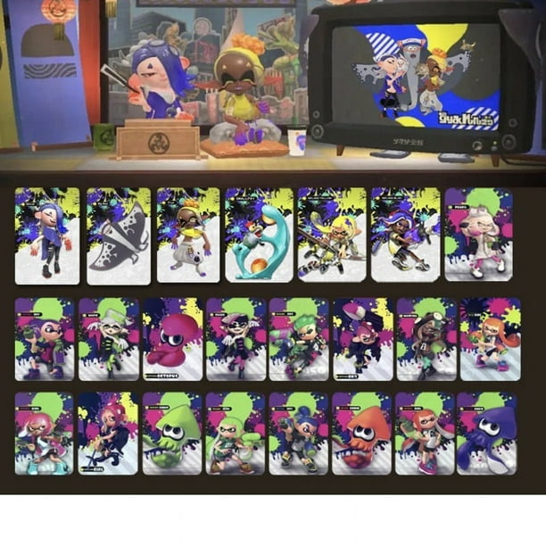 3 uds/17 uds/20 piezas/23 Uds Splatoon 3 y 2 tarjetas de juego Amiibo ...
