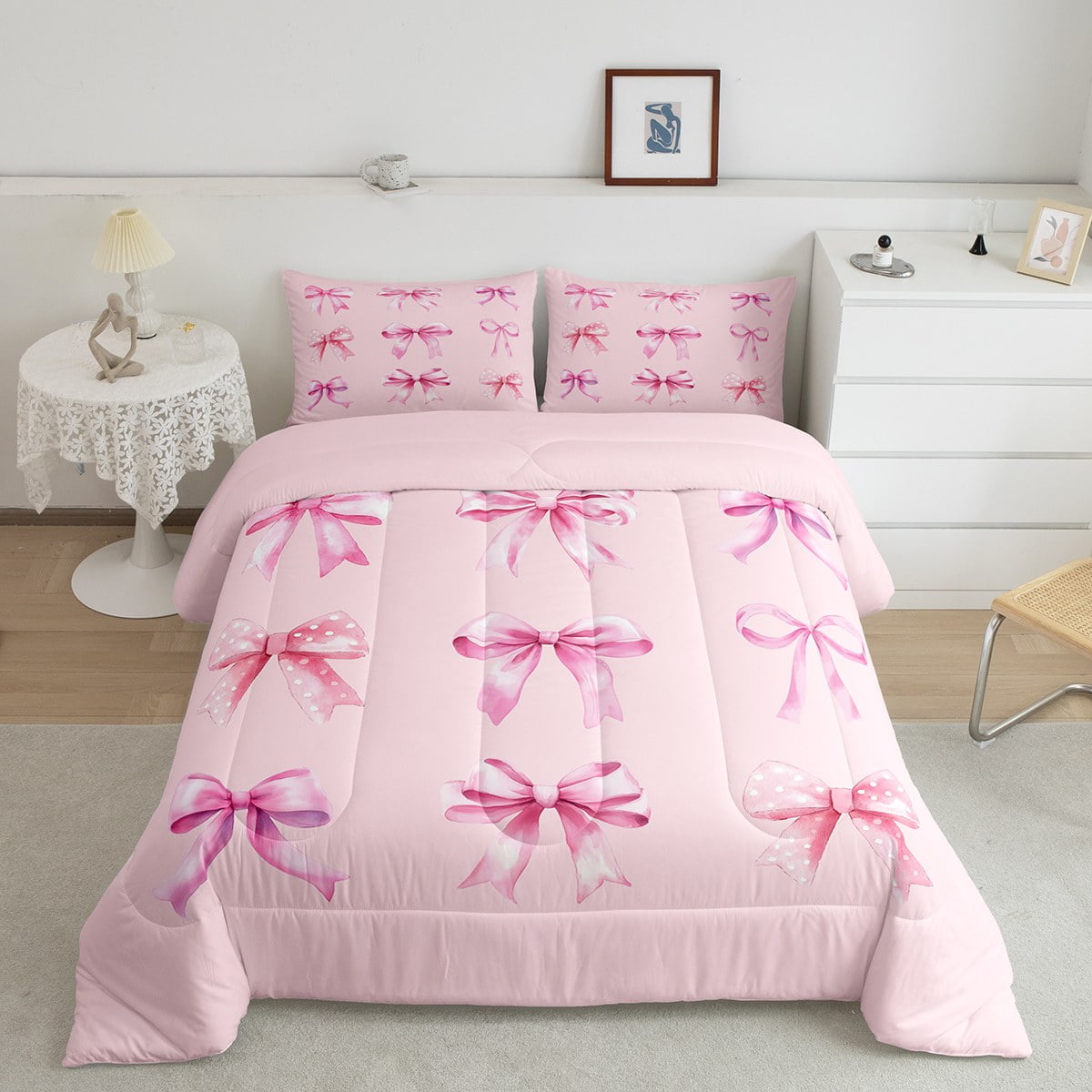 Click here for Erosebridal Cute Bow Bedding Sets Twin With Comfor... prices