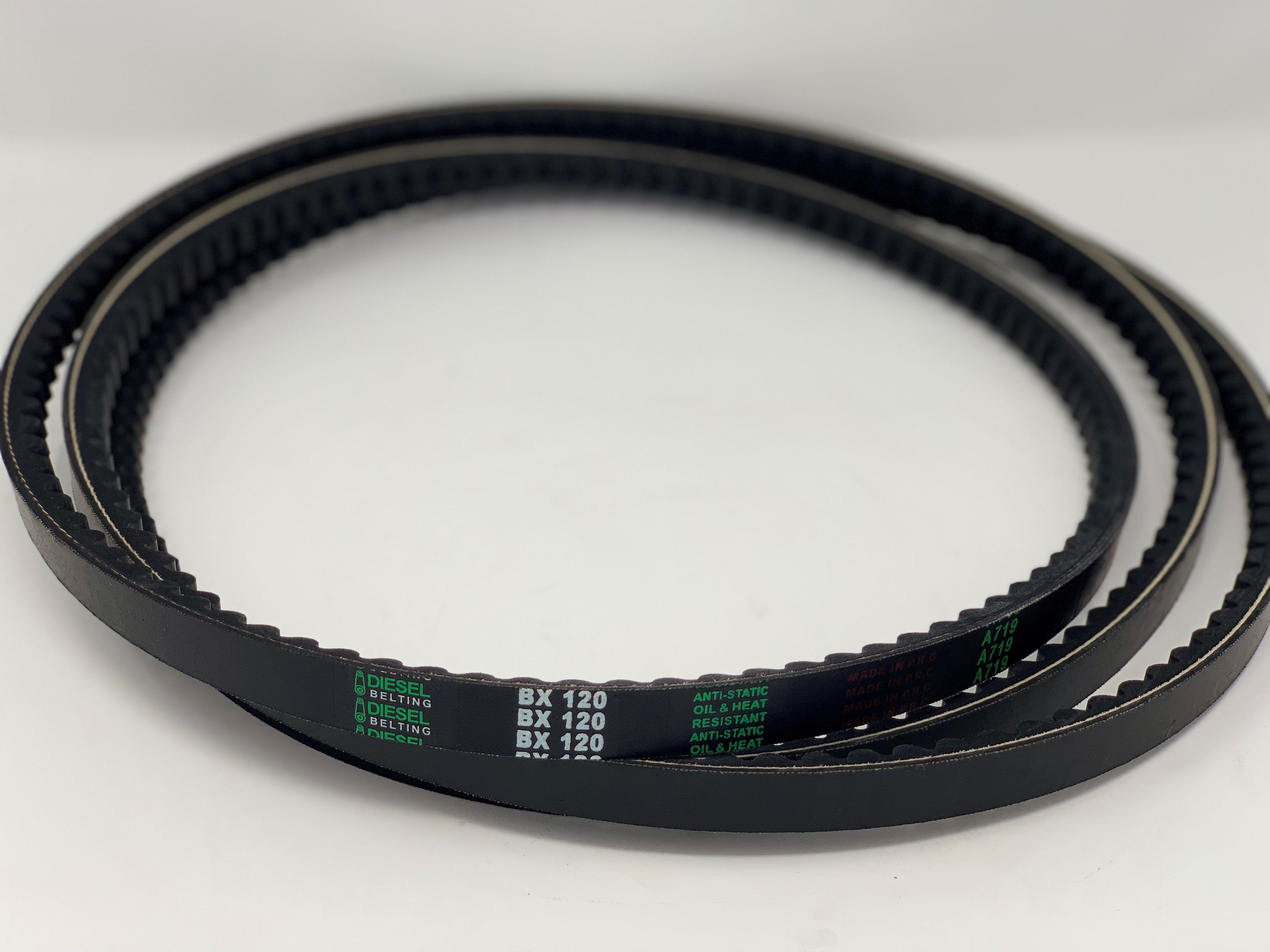 BX120 Classic Cogged V-Belt 21/32 x 123in Outside Circumference ...