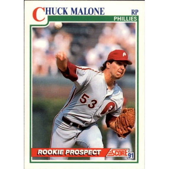 1991 Score #724 Chuck Malone MLB Baseball Trading Card - Walmart.com