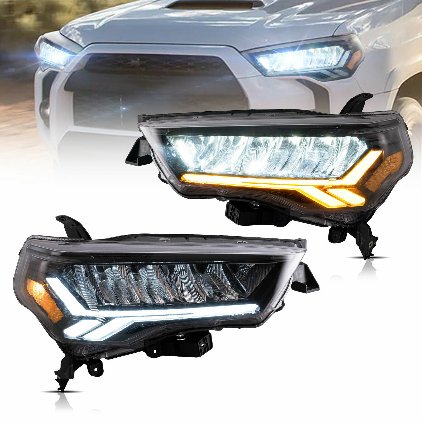 VLAND LED Headlights for Toyota 4Runner 2014-2021 (TRD/Limited/Off-Road ...