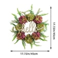 Esaierr Hello Wood Brand Simulation Garland Wreath Door Hanging ...
