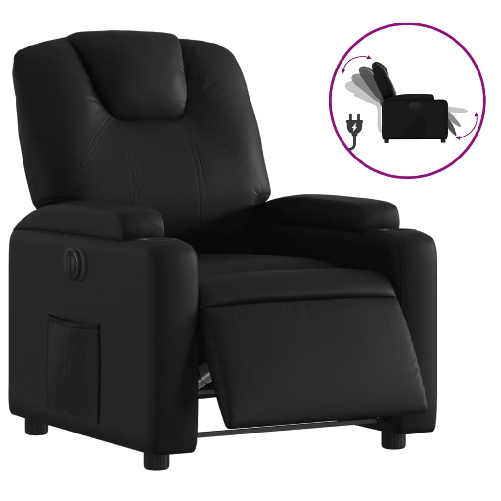 Click here for Vidaxl Electric Recliner Chair Black Faux Leather... prices