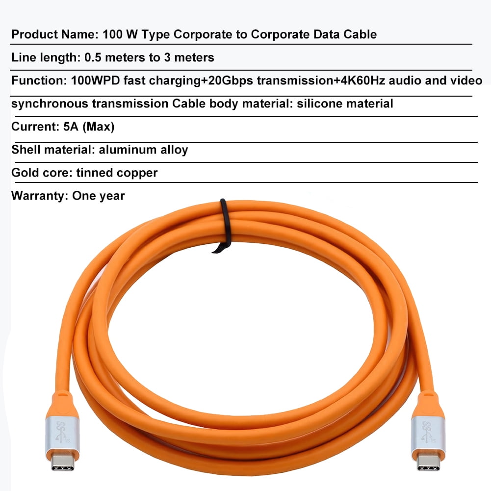 Cable USB C a 3.2 tipo Gen2 PD100W 20Gbps 4K60Hz Datos (2M) | Bodega ...