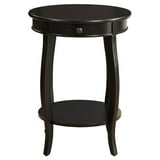 ACME Alysa Traditional Wooden End Table, Black, 18"W - Walmart.com
