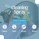 Clean100 PVC Window Cleaner & Revitalizer Cleaner Spray for Plastic ...
