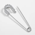 20 PCS Safety Pins White Diamond Brooch Women's Clothing Accessories ...
