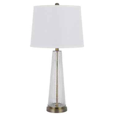 Handcrafted Lydia Glass Table Lamp with Lavender Flower Petal Shade ...