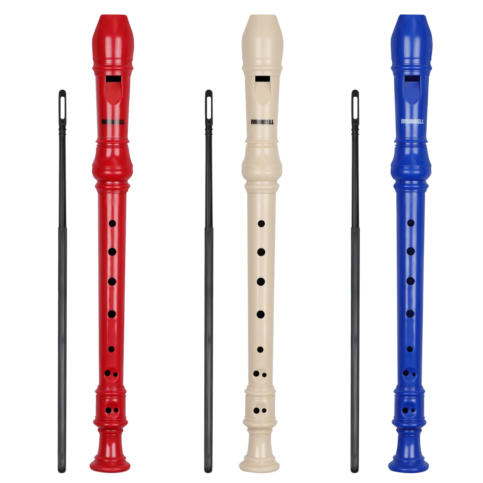 MUSCELL Recorder Instrument,8 Holes German Soprano Recorder Musical ...