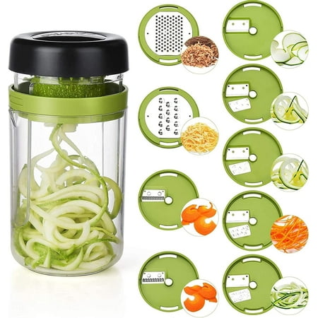 Vegetable Spiralizer, Vegetable Slicer - 9 in 1 Zucchini Spaghetti ...