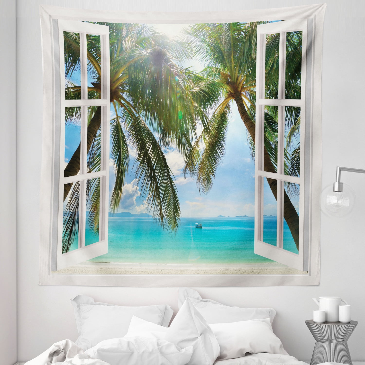 Tropical Tapestry, Window to the Exotic Beach Landscape Pastoral ...