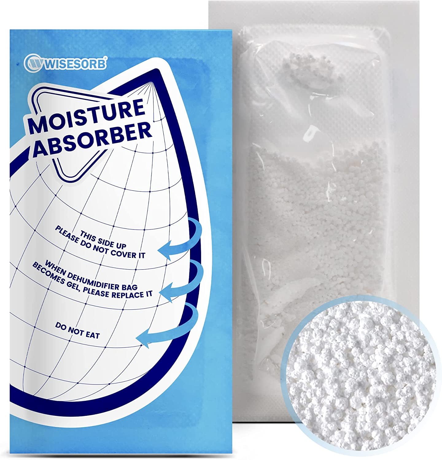 Wisesorb 25 Gram 10 Packs Moisture Absorbers, Dehumidifier Bags for ...