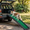 ZENY 61" Pet Ramp with Grass Padded Folding Portable Dog Ramp for Cars ...