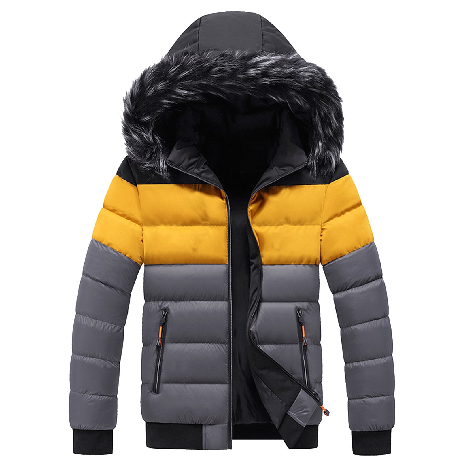 MRULIC parka jacket men Soft Shell Winter Windproof Warm for Jacket ...