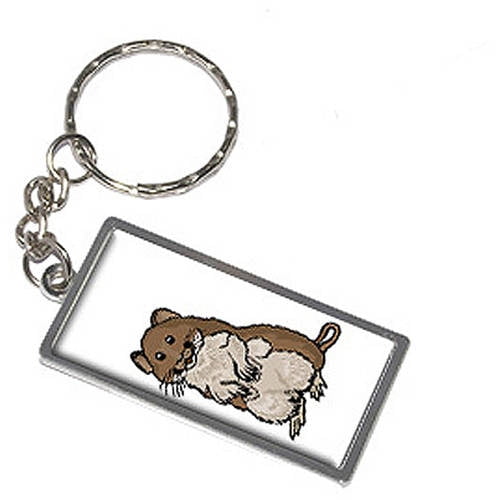 Hamster Keychain Key Chain Ring - Walmart.com