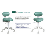 Professional Deluxe Rimostool Triangular Doctor Stool Rolling Dental ...