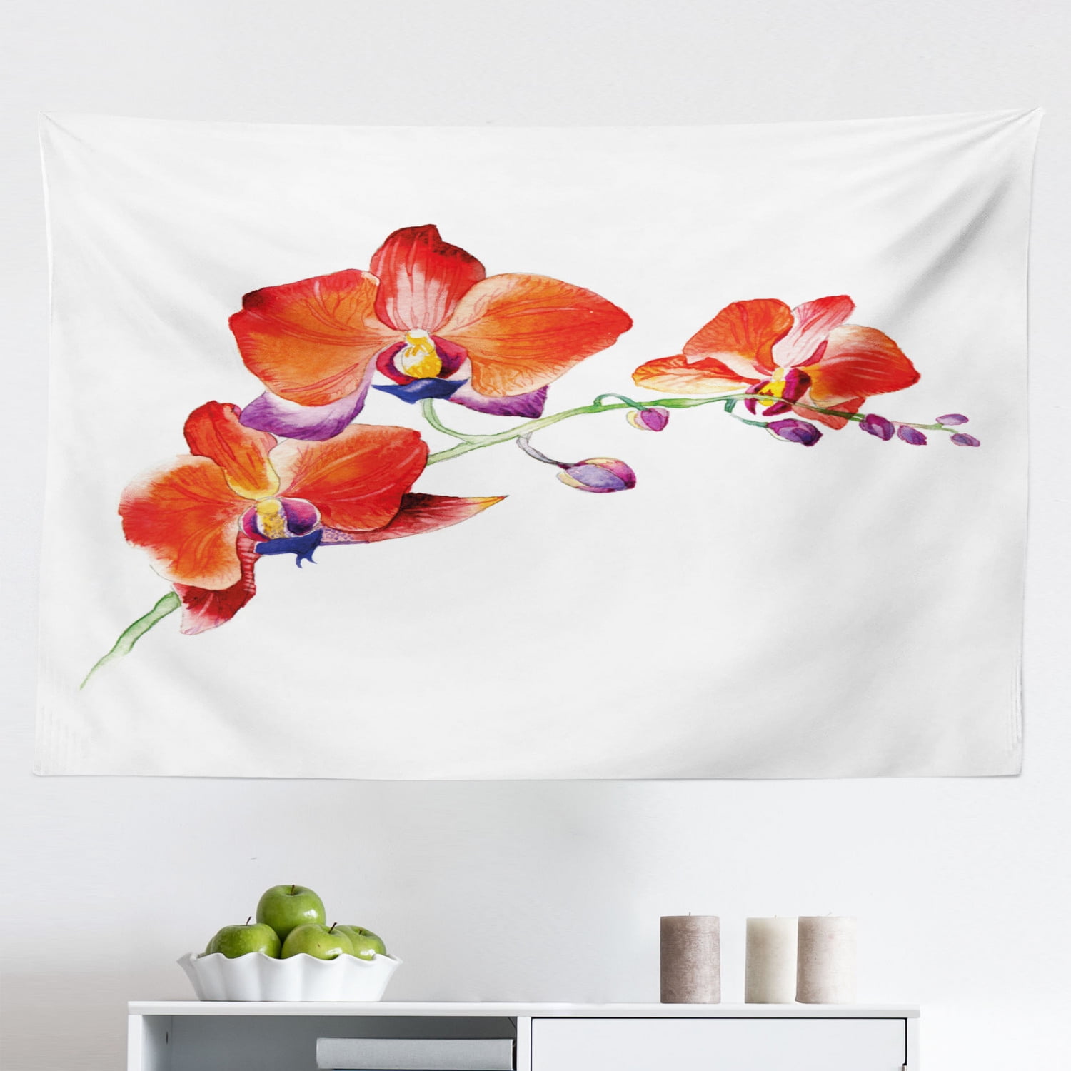 Floral Tapestry, Orchid Petals Wild Flower Exotic Fragrance Pure ...