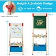 Easel for Kids, All in 1 Double Sided Wooden Art Easel w/Magnetic ...
