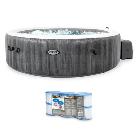Intex PureSpa Plus Inflatable Hot Tub & Intex Type S1 Cartridges (6 ...
