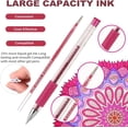 Red Pens,72 Color Pens Set including 24 Color Pen with 48 Refills,40% ...
