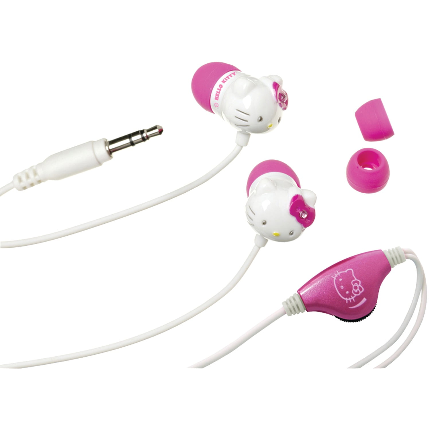 Hello Kitty KT2084 Earbuds with In-Line Volume Control - Walmart.com