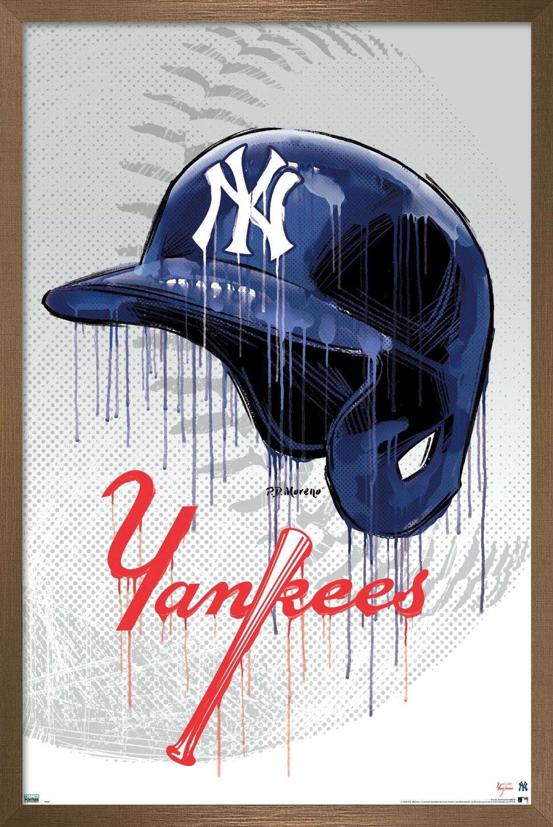 MLB New York Yankees - Drip Helmet 20 Wall Poster, 14.725" x 22.375 ...