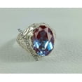 AFGEMSNJEWELLERY Alexandrite Oval Cut Sterling Silver Engagement June ...