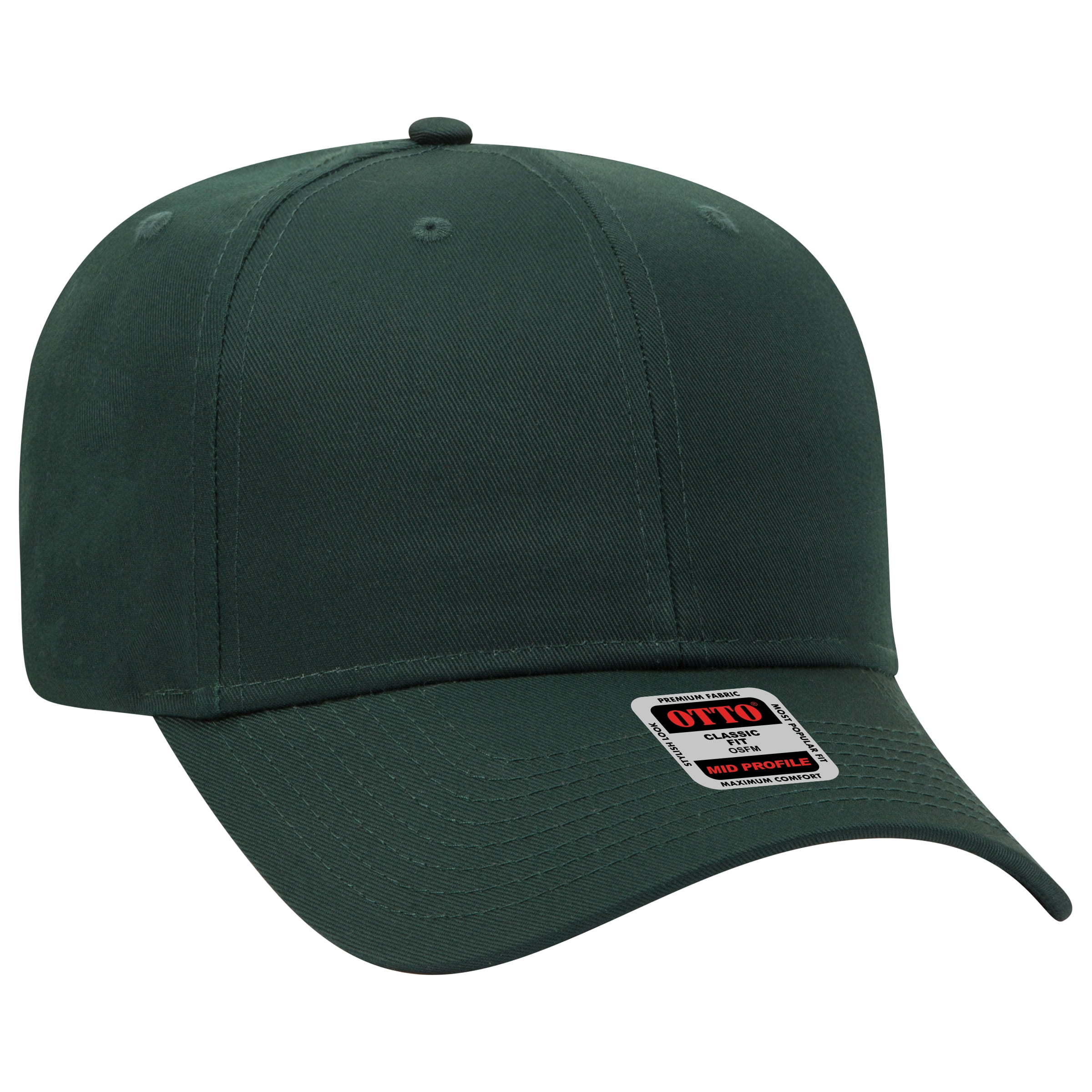 OTTO CAP 6 Panel Mid Profile Baseball Cap - Walmart.com