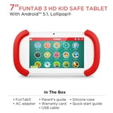 Ematic 7" FunTab HD Kid-Safe Tablet, Android 5.1 Lollipop, Educational ...