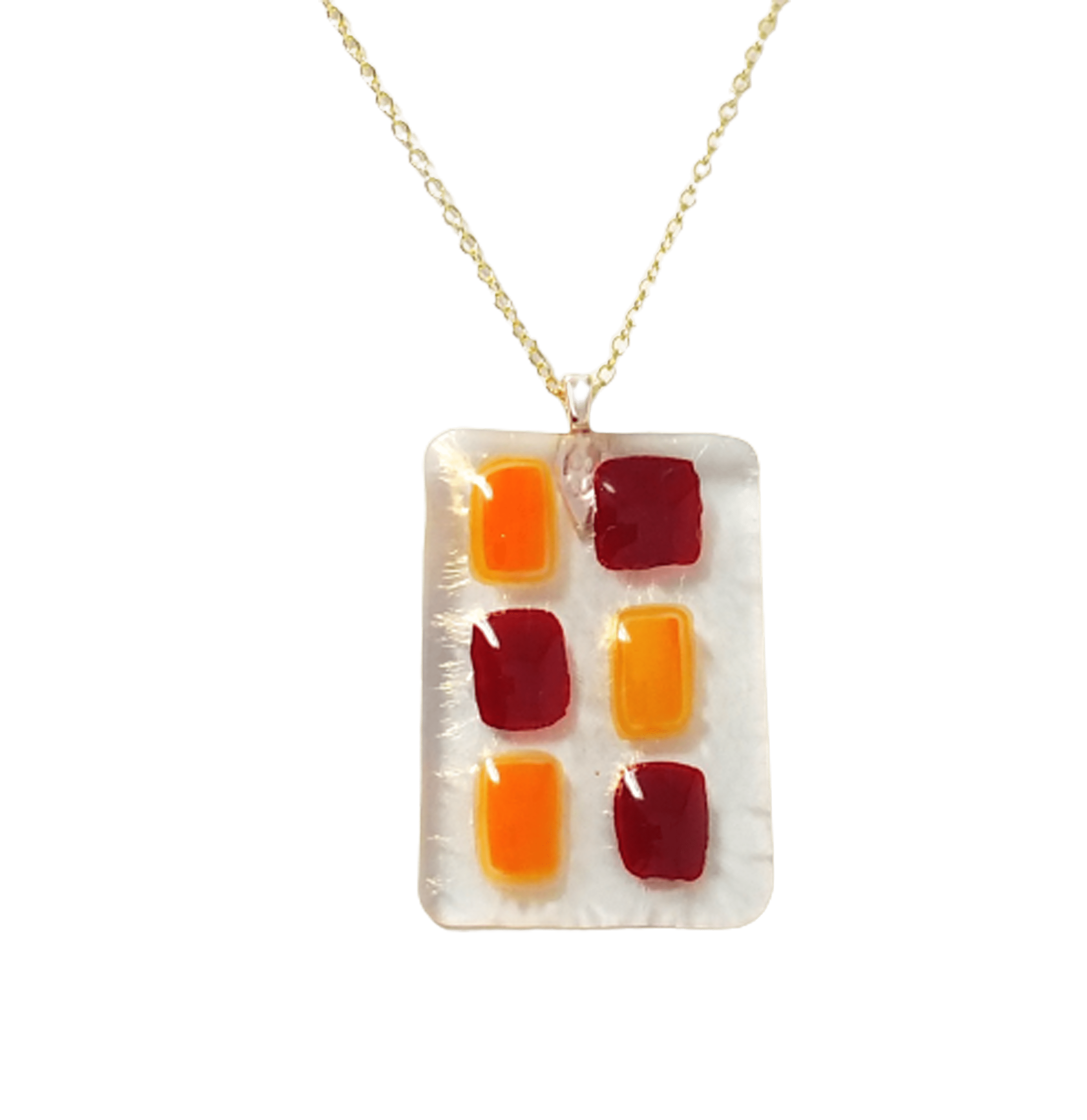 Fused Stained Glass Pendant - Art Deco - Walmart.com