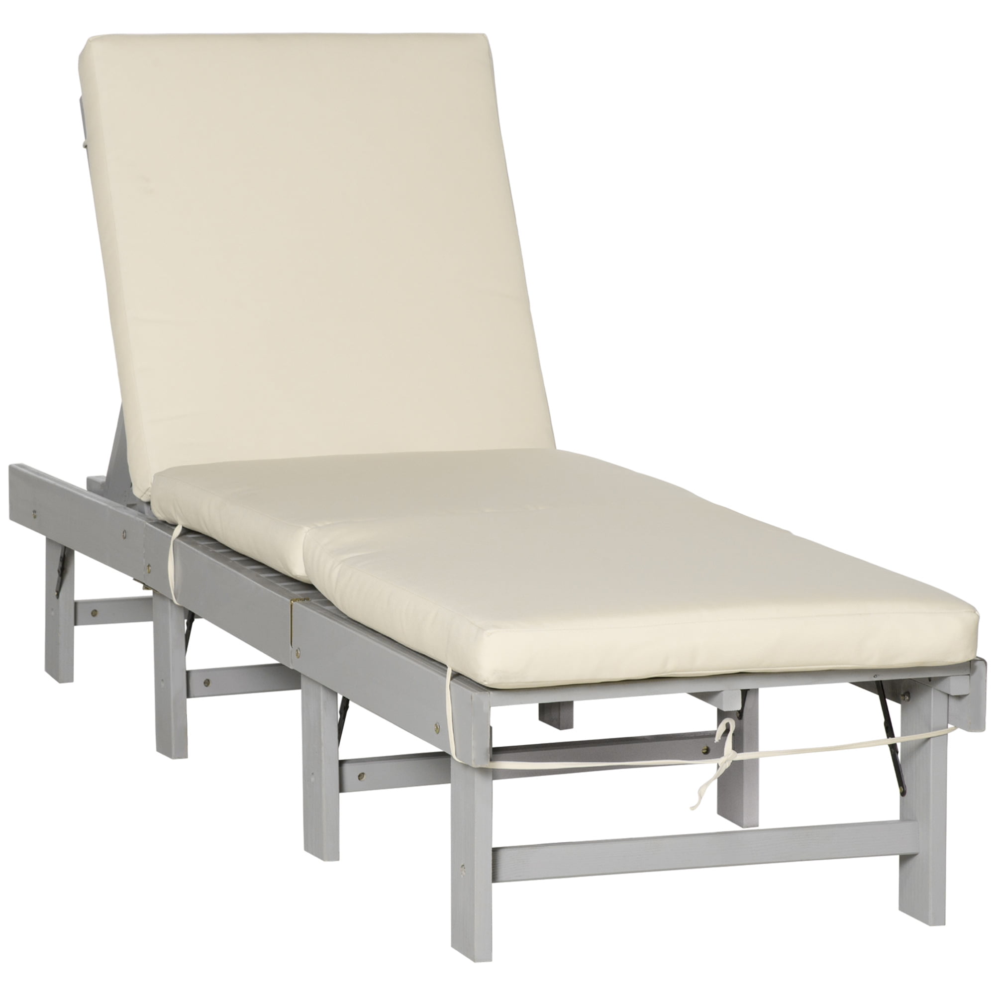 Click here for Outsunny Wooden Folding Chaise Lounge - Set Of 1... prices