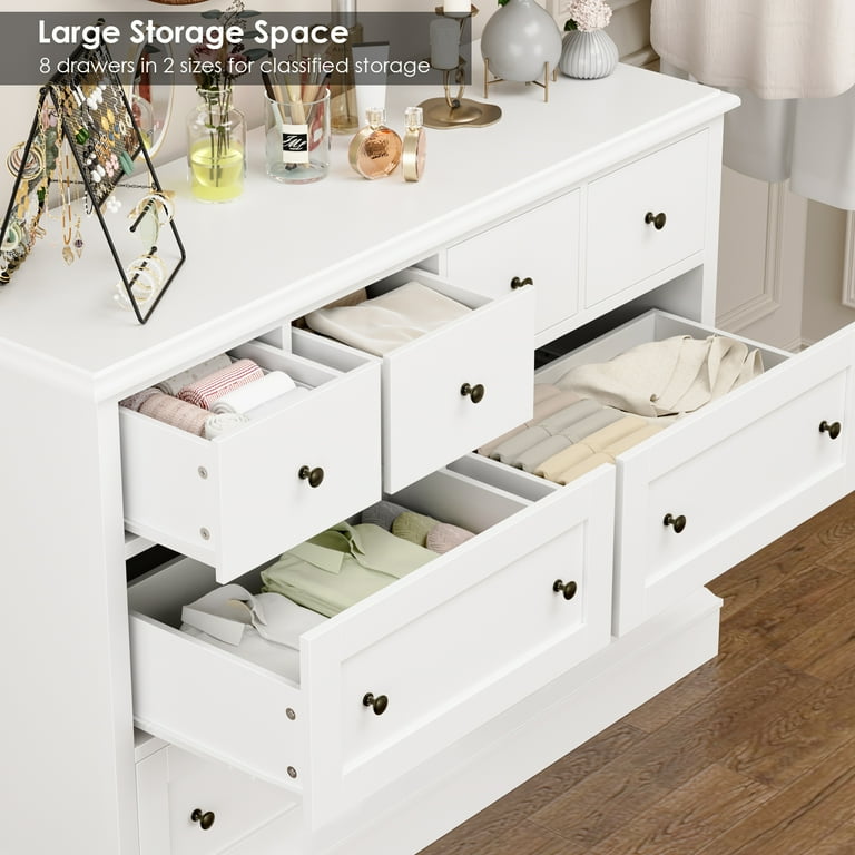 Combo dresser white store