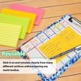 BAZIC Sticky Notes 3x5 Lined Ruled Neon Color, (70 Sheets/Pack), 4-Pack ...