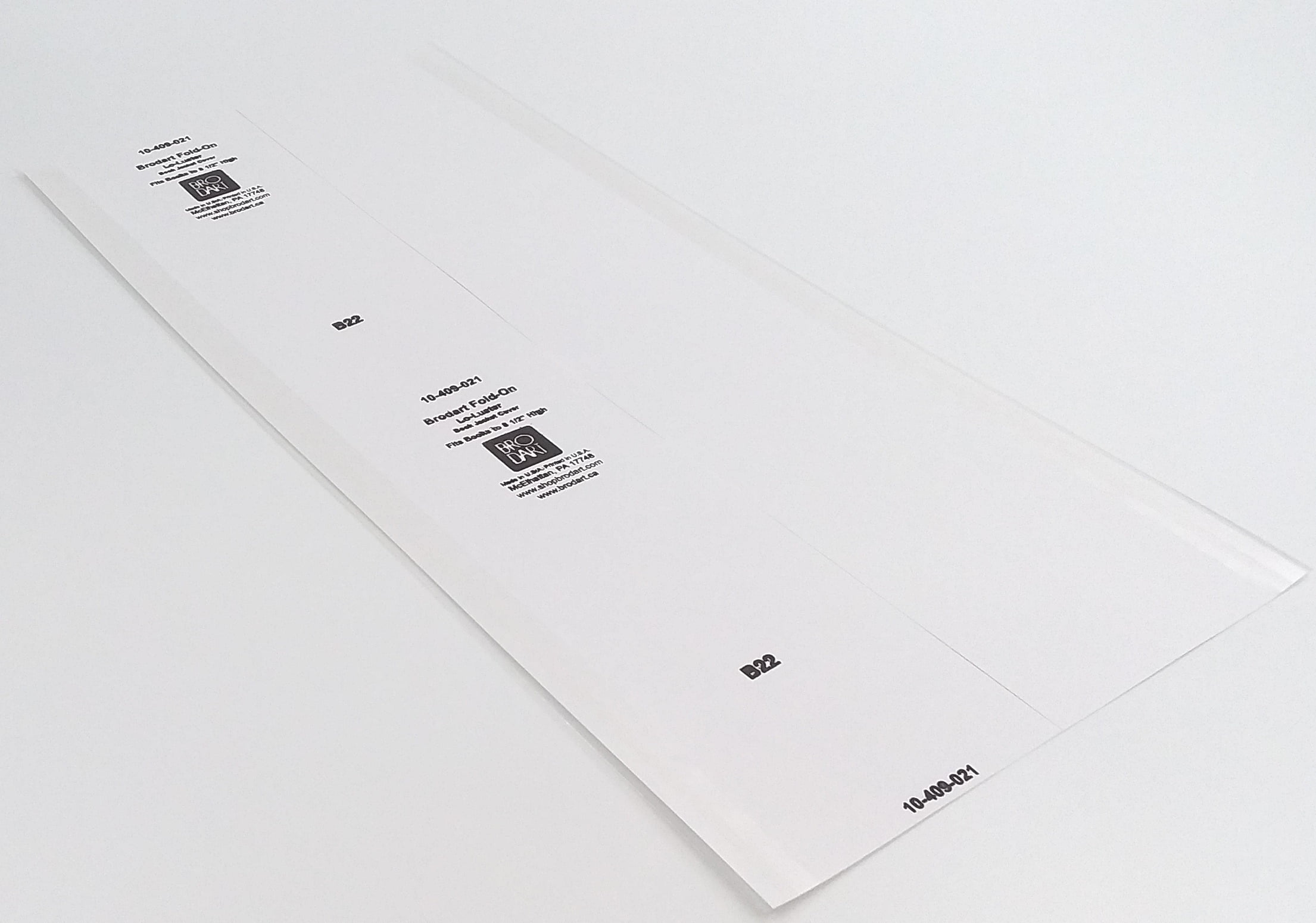 25 (twenty-five) sheets Brodart Fold-On Lo-Luster Book Jacket Covers ...