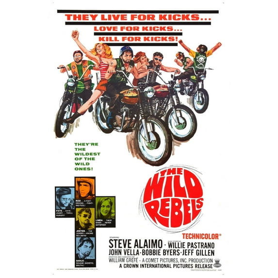 Wild Rebels Movie Poster 24inx36in Poster Art Poster 24x36 Unframed ...
