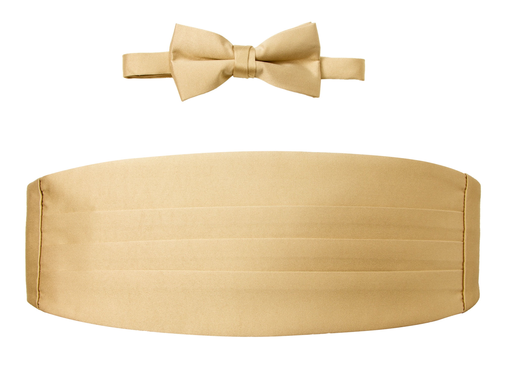Spring Notion Men's Cummerbund and Bow Tie Set Antique Gold - Walmart.com