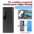 Battery Charging Case DIY Power Bank Box with LCD Display, 21700 ...